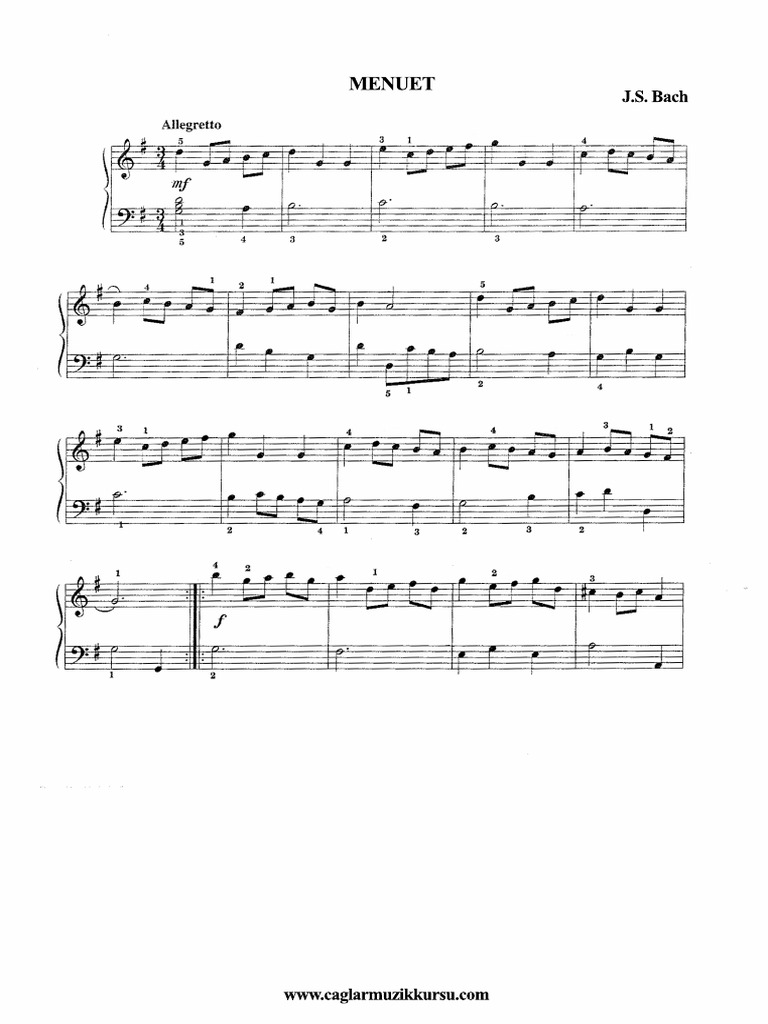 Menuet 2 | PDF