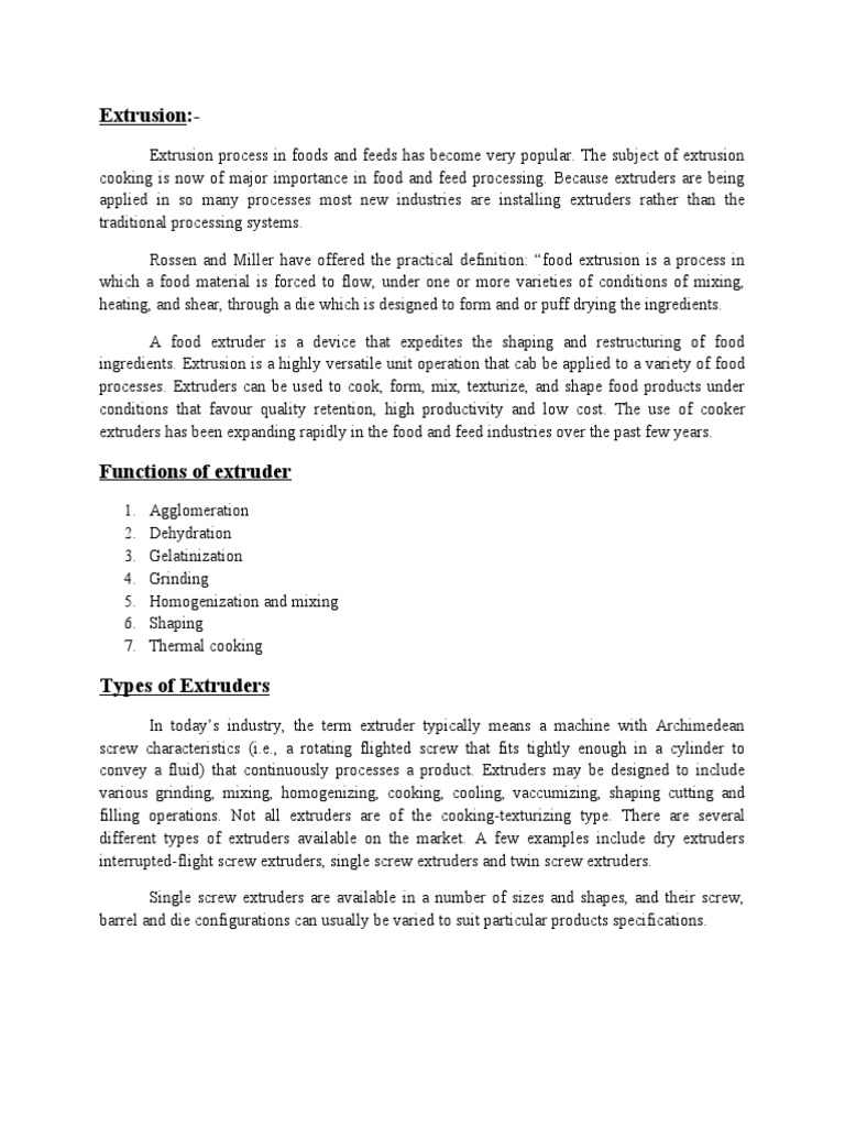 Extrusion | PDF | Extrusion | Mechanical Engineering