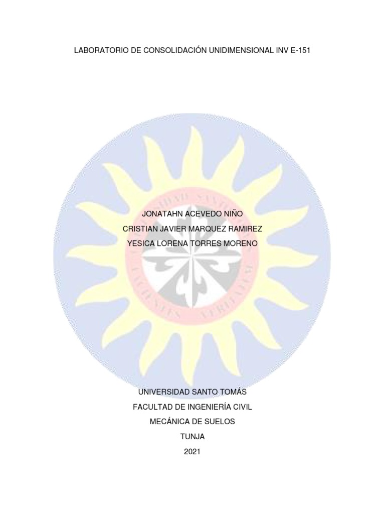 Laboratorio de Consolidación Unidimensional Inv e | PDF | Mecánica de suelos | Curva