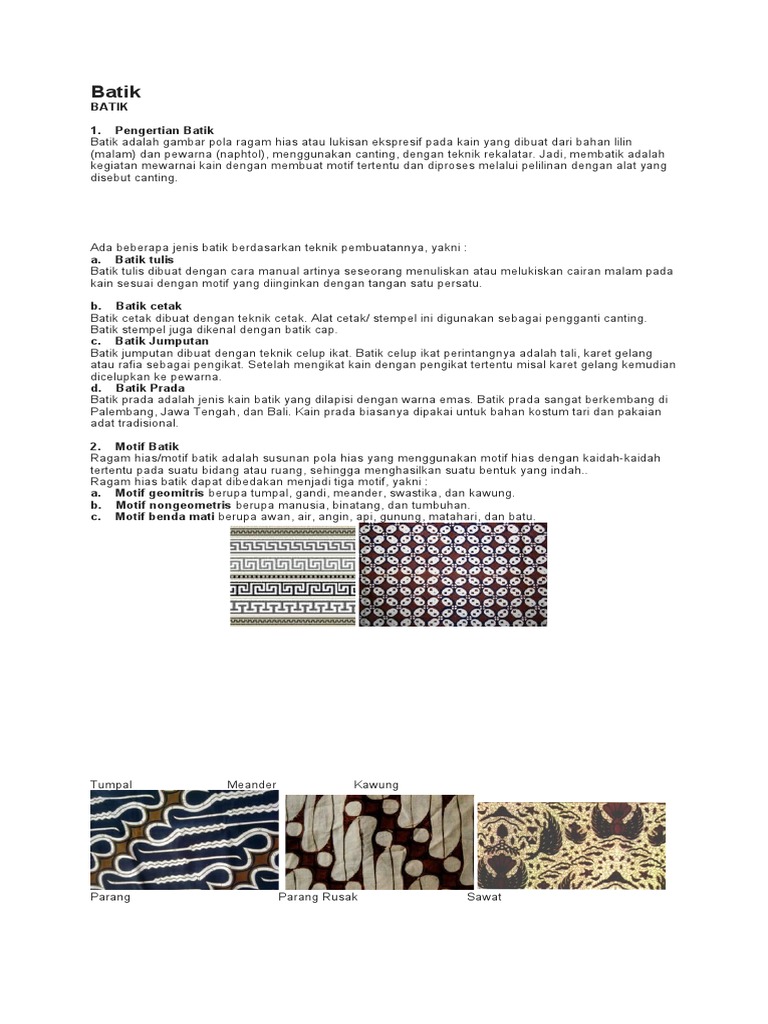 Batik | PDF