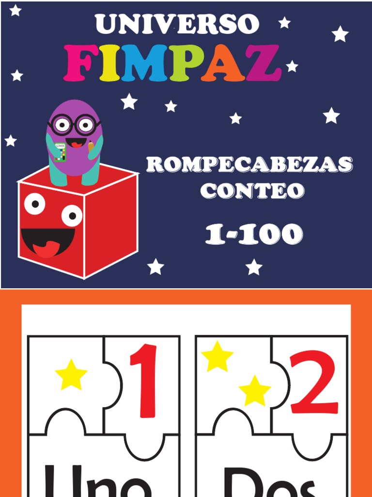 Rompecabezas numéricos del 1 al 100 | PDF