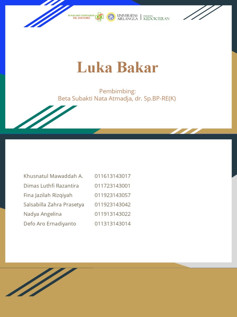 Kasus Luka Bakar - DR Beta SPBP | PDF