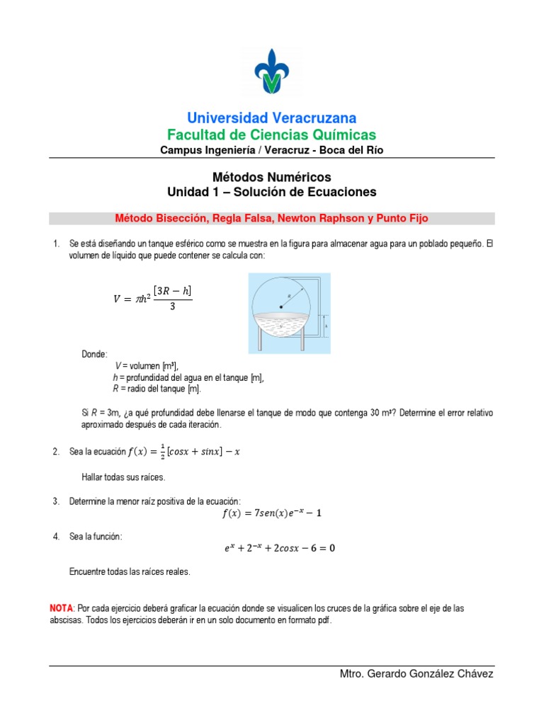 Ejercicio de Metodo de Biseccion | PDF