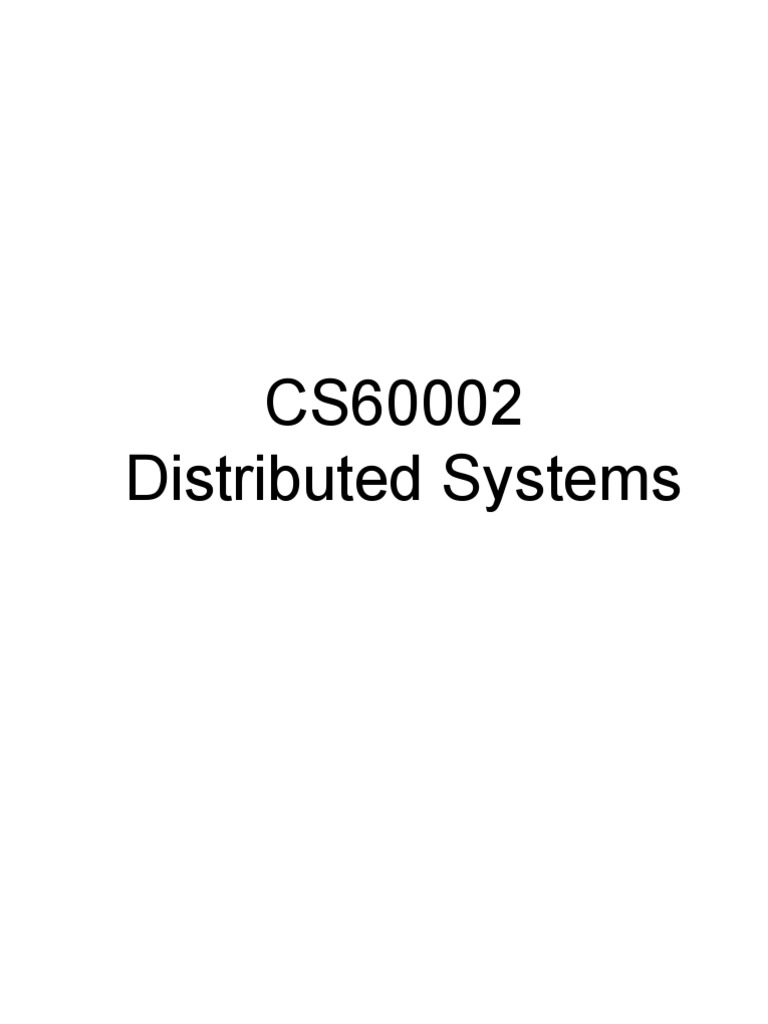 Complete 1 Distributed Systems | PDF | Distributed Computing | Message Passing