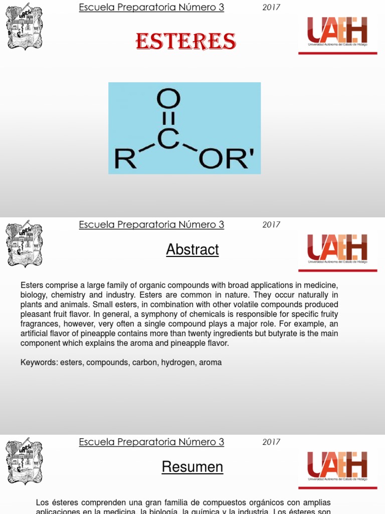 Ester Es | PDF | Ester | Química