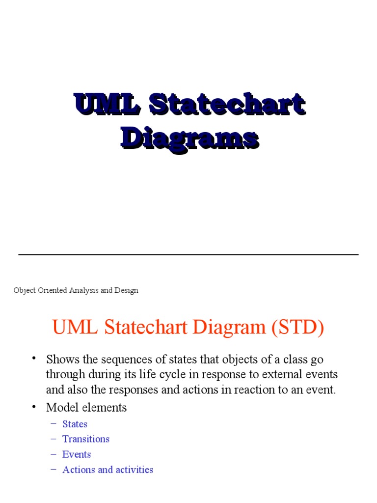 UML State Chart Diagrams | PDF | Computer Engineering | Areas Of ...