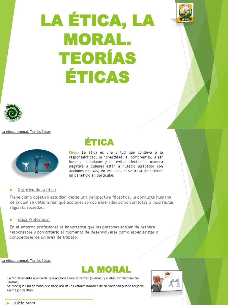 La Ética, La Moral. Teorías Éticas | PDF | Moralidad | Comportamiento