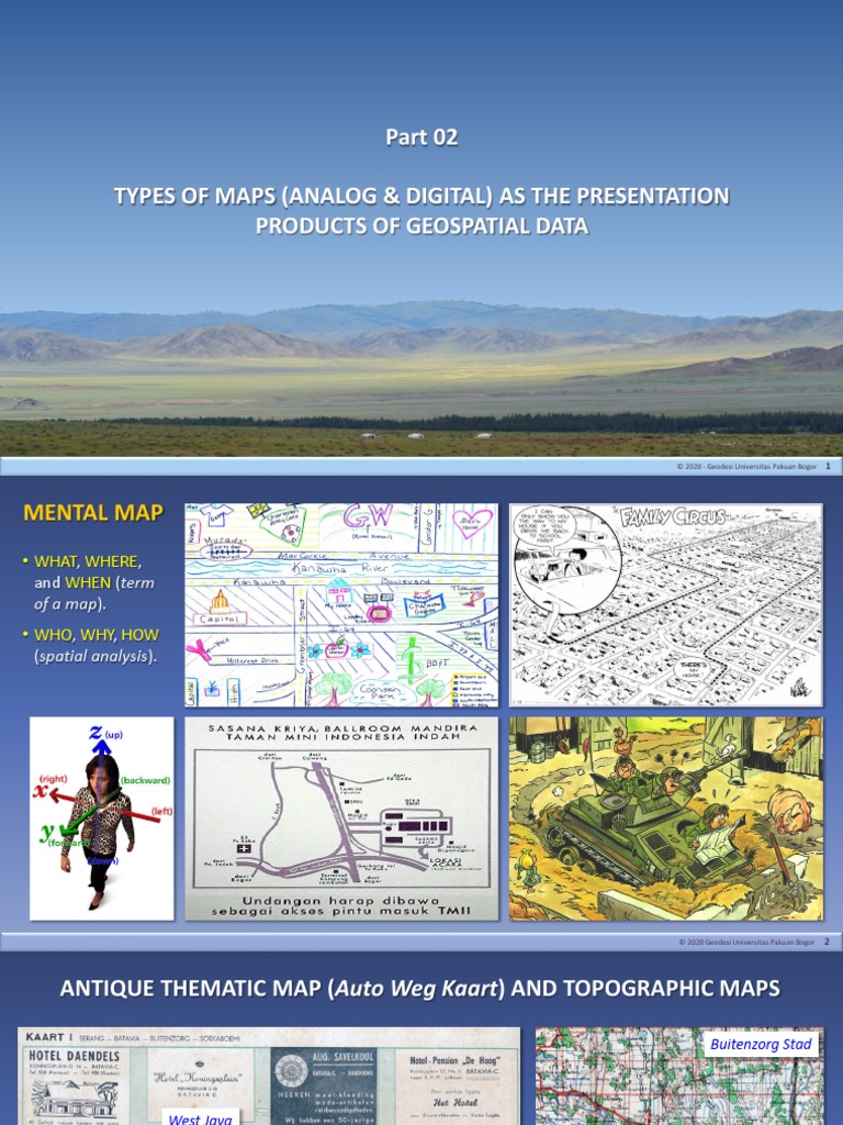 Part 02 A Digital Mapping Type Of Analog Digital Map Products Gd
