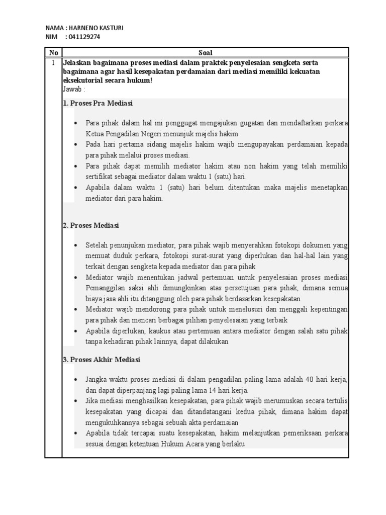 Tugas 1 Arbitrasi | PDF