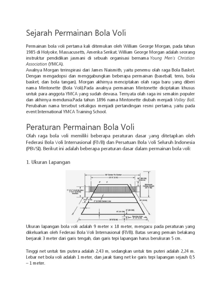 Bola Voli Pdf Olahraga Rekreasi