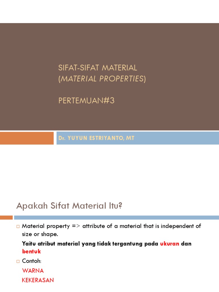 Sifat dan Aplikasi Material Teknik | PDF