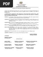 Sample BDRRMC Resoultion For The Adoptation of The BDRRM Plan | PDF ...