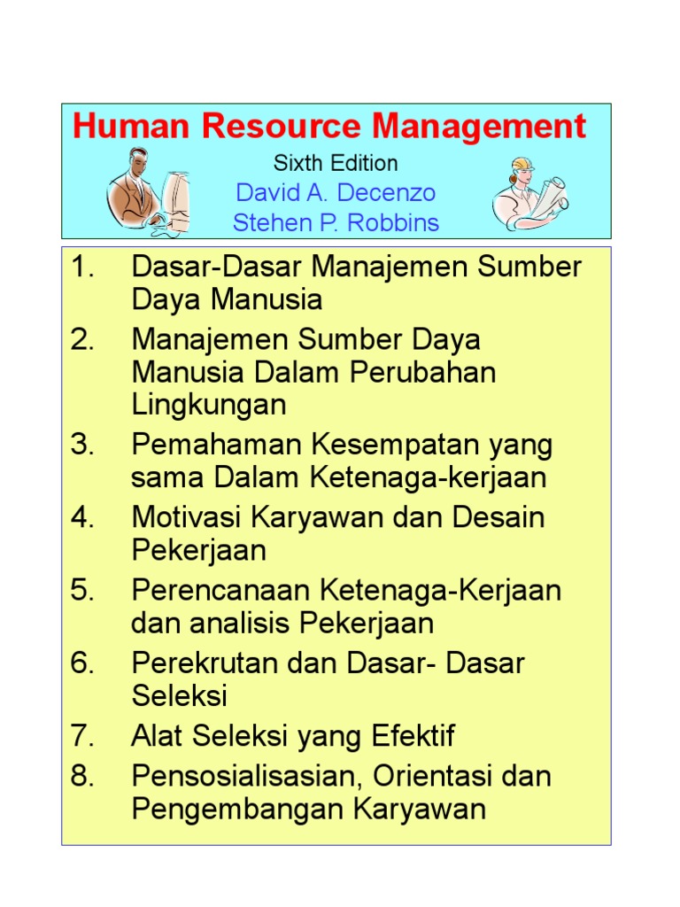 Human Resource Management: David A. Decenzo Stehen P. Robbins | PDF