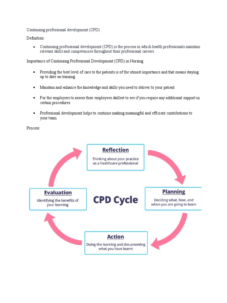 Continuing Professional Development (CPD) | PDF