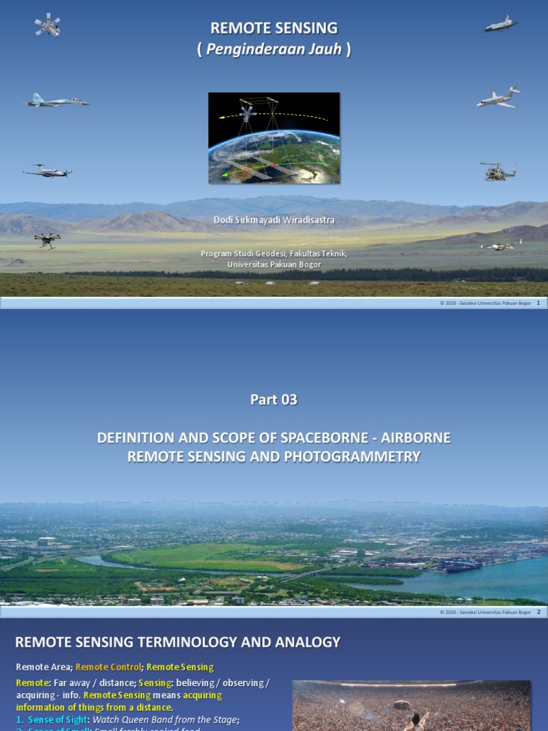 Part 03.a - Remote Sensing - Understanding Definition Scope of Remote ...