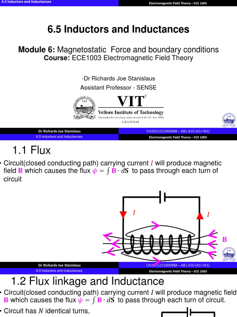 6.5 Inductance | PDF | Inductance | Inductor