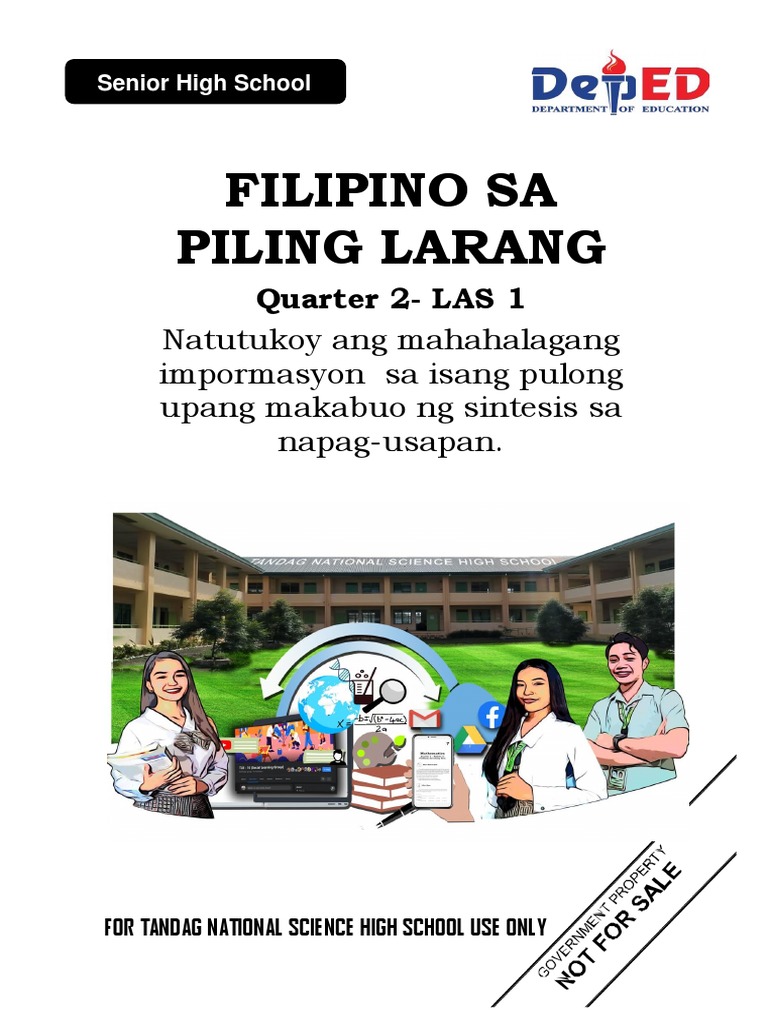 Filipino Sa Piling Larang-2nd Quarter Las 1-2 | PDF