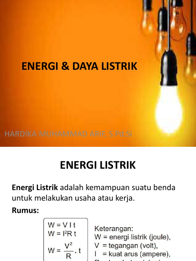 Energi Dan Daya Listrik Pdf