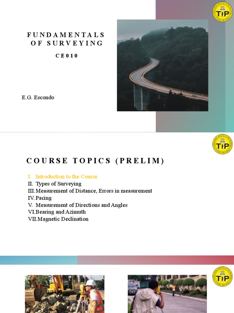Basics of Surveying Fundamentals | PDF | Surveying | Topography