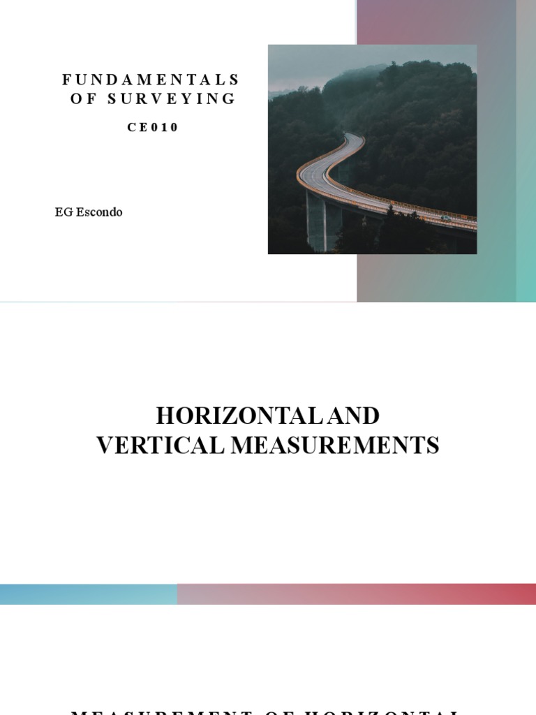 Lesson 10 - Horizontal Measurements Using Tape | PDF | Slope | Young's ...
