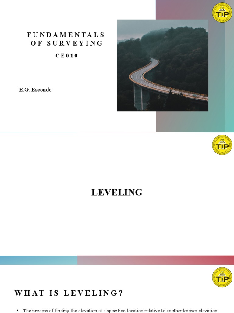 Lesson 9 - Leveling | PDF | Surveying | Geodesy
