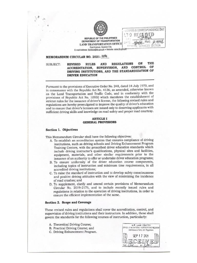 Memorandum Circular No. 2021-2284 | PDF