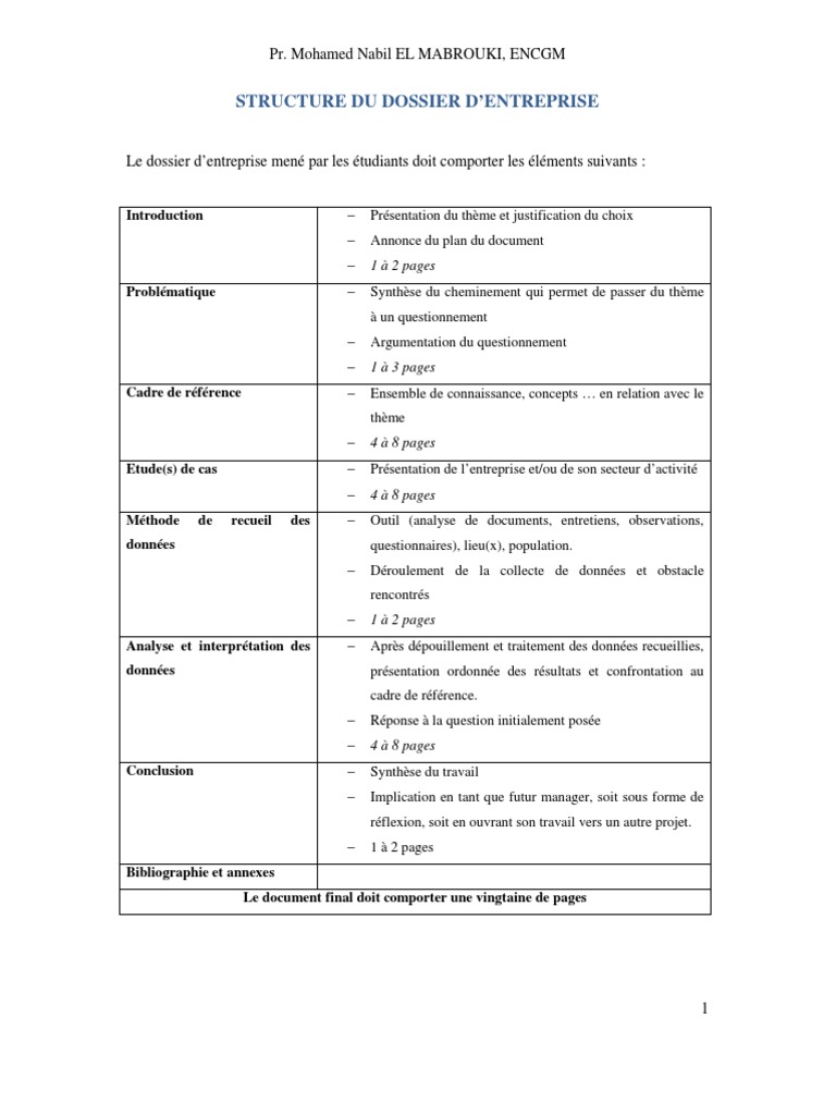 Dossier D Entreprise s4 PDF | PDF | Document