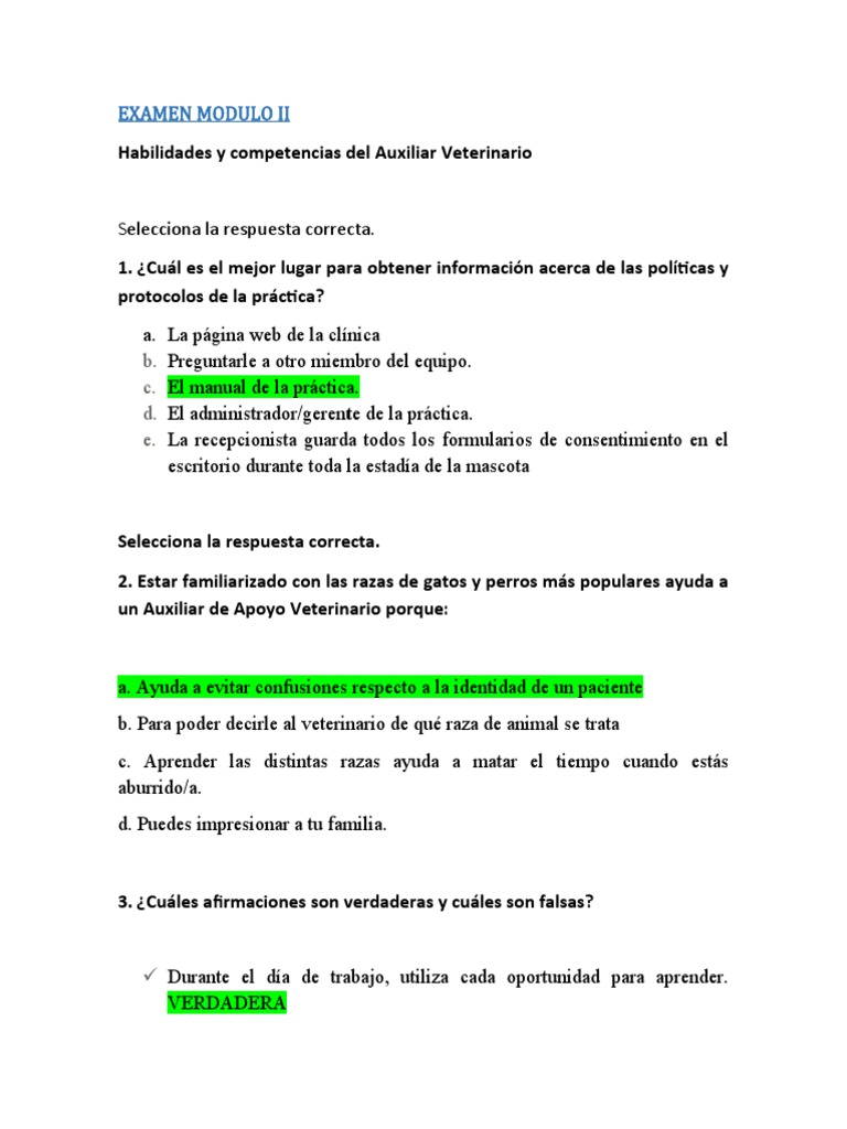 Examen Modulo Ii | PDF | Crecimiento personal y profesional