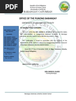 Barangay Summon Letter Template | PDF | Leasehold Estate | Property Law