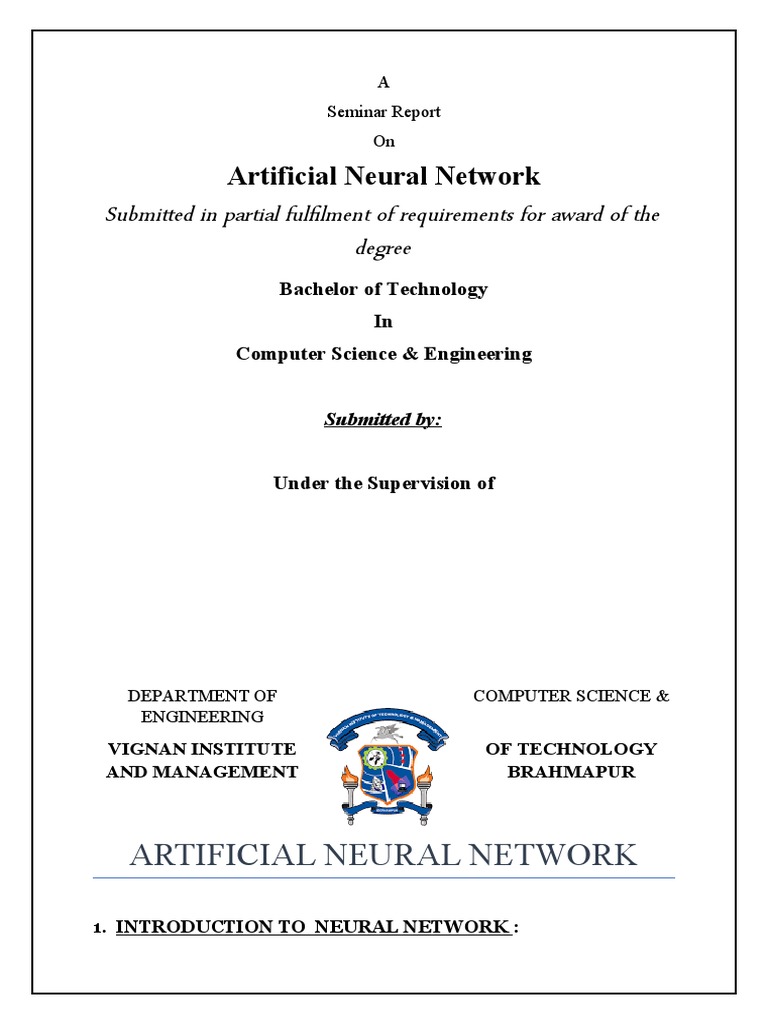 Artificial Neural Network | PDF | Artificial Neural Network | Cognition
