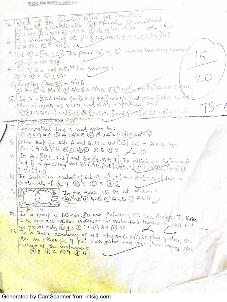 Mts 101 Practice Question 2 | PDF