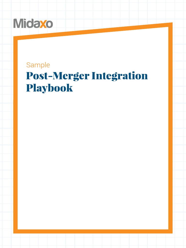 Post-Merger Integration Playbook: Sample | PDF | Mergers And ...