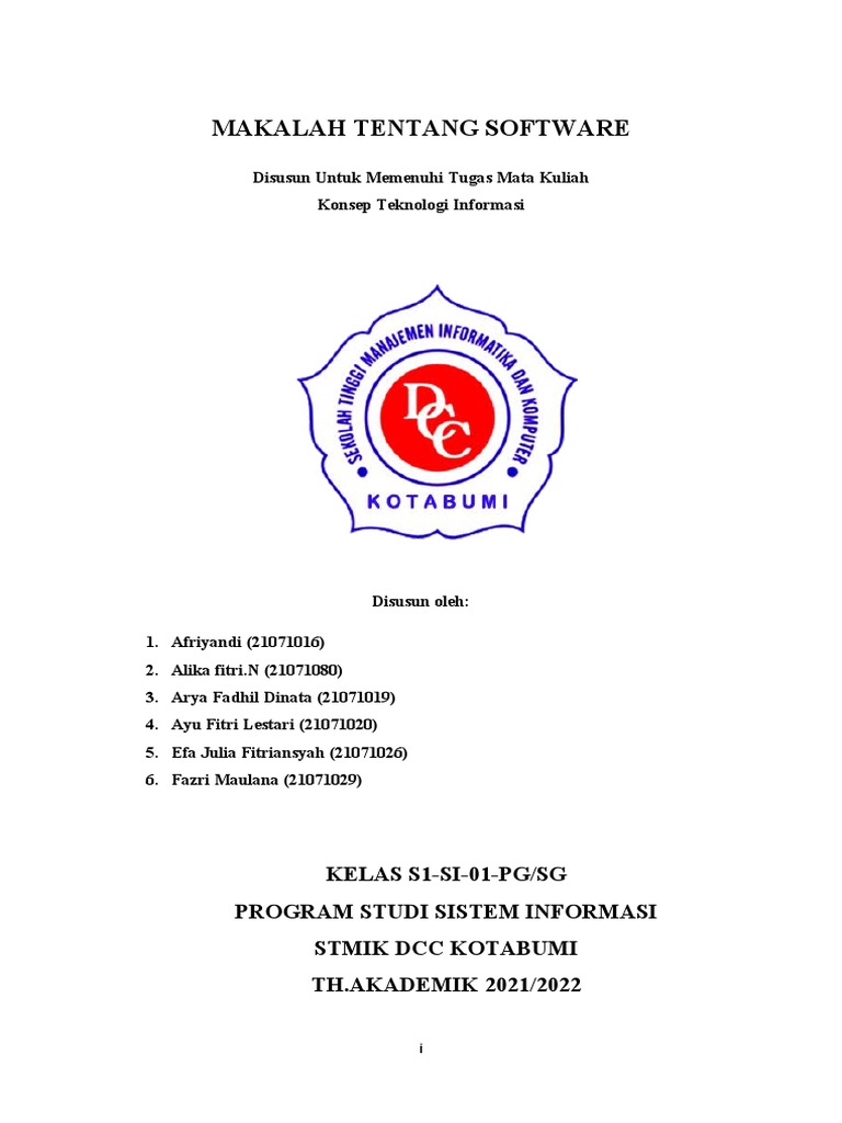 Makalah Software | PDF | Komputer