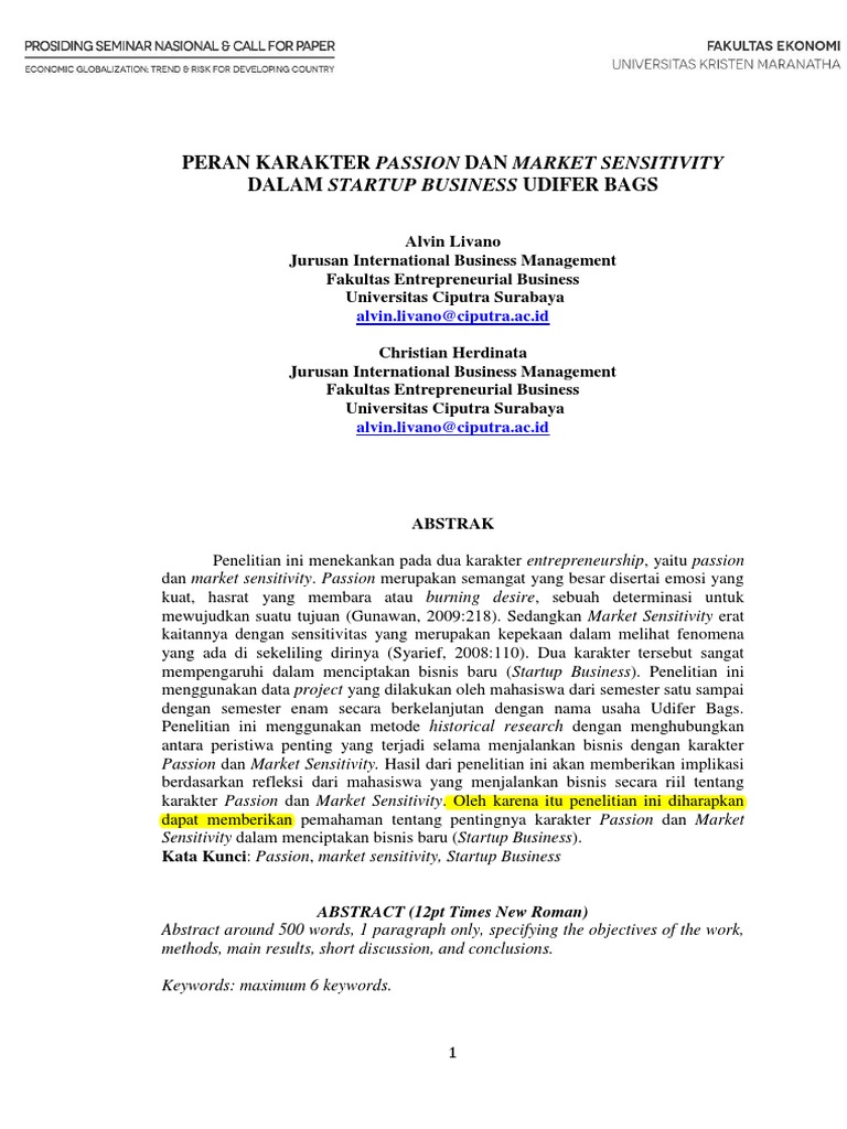 Contoh Prosiding | PDF