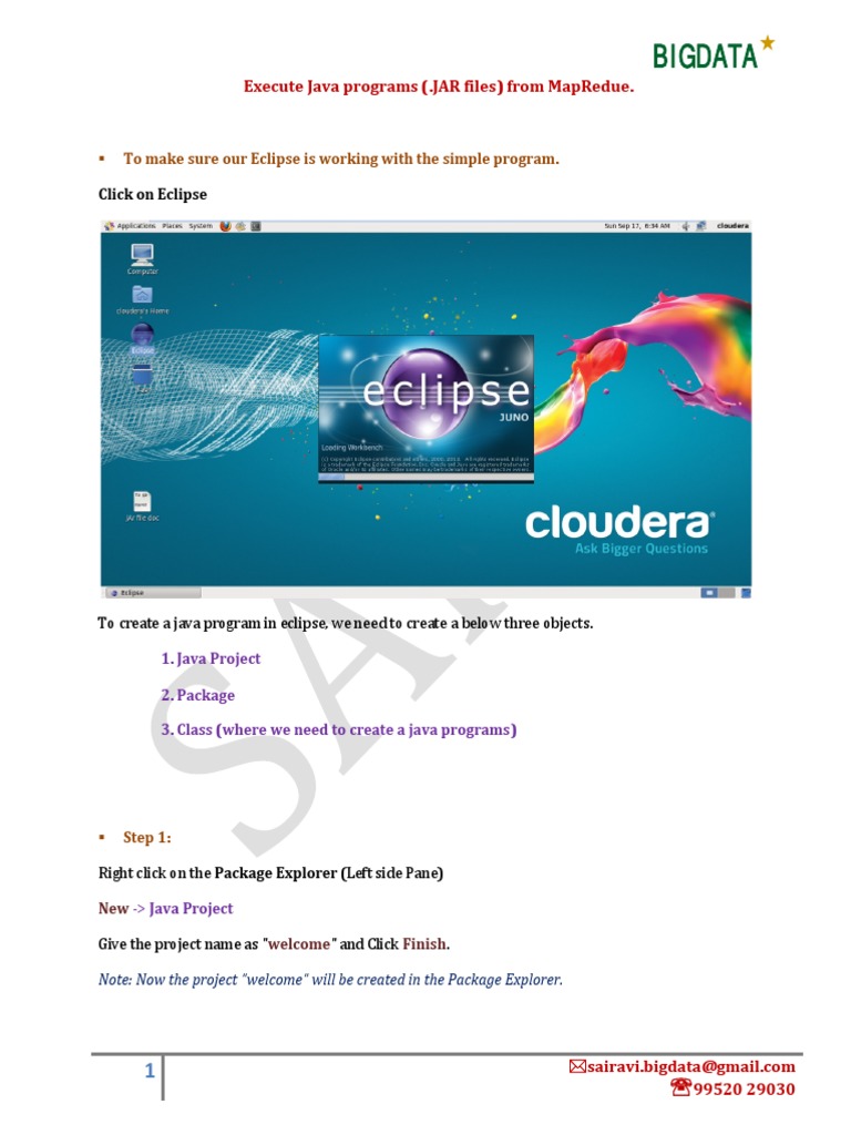 Execute Java Programs In Mapreduce Pdf Apache Hadoop Java Programming Language 3336