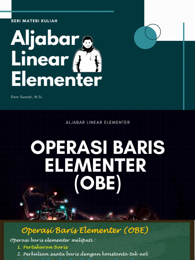 Operasi Baris Elementer | PDF