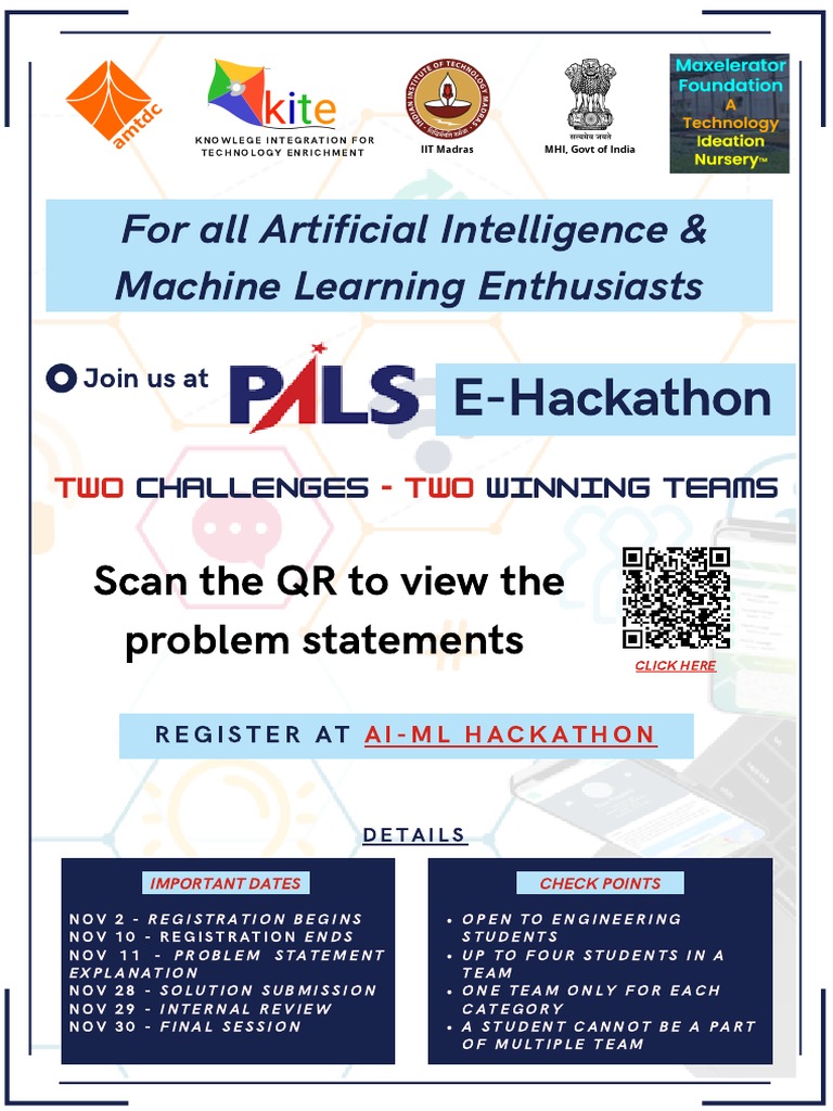 E-Hackathon: For All Artificial Intelligence & Machine Learning ...