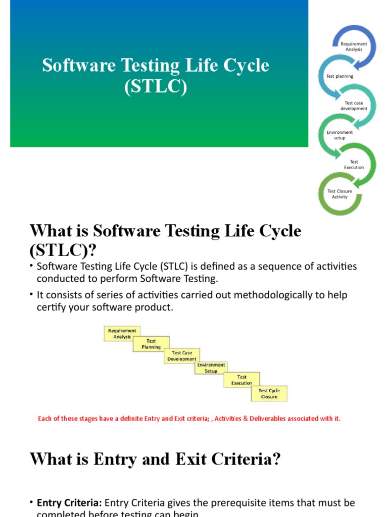 Software Testing Life Cycle | PDF | Software Testing | Software Release ...