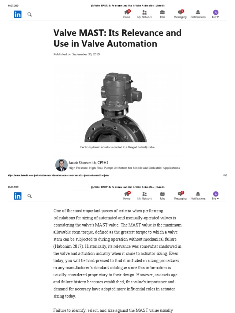 Understanding Valve MAST Value | PDF | Valve | Automation