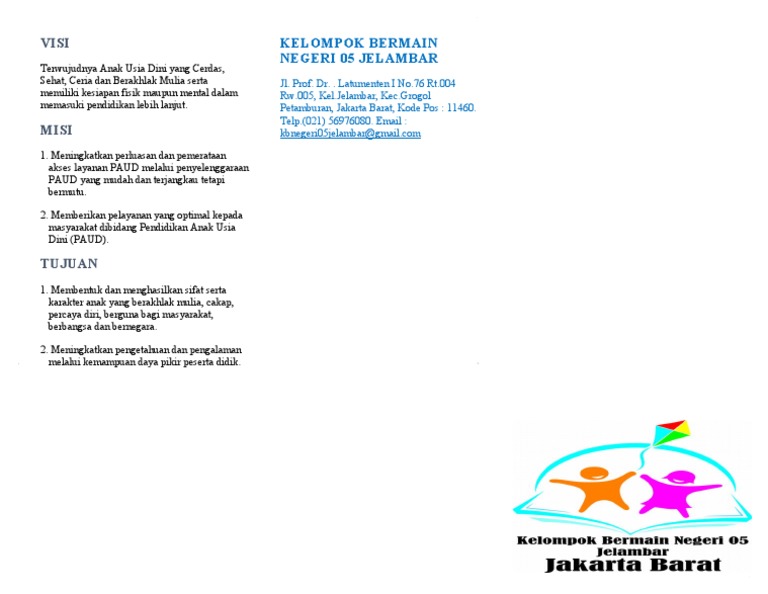 Visi Misi Tujuan KB Negeri 05 Jelambar | PDF | Karier & Perkembangan ...