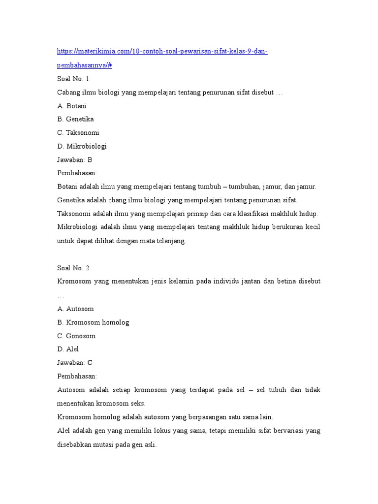 JWB - Pewarisan 1 | PDF