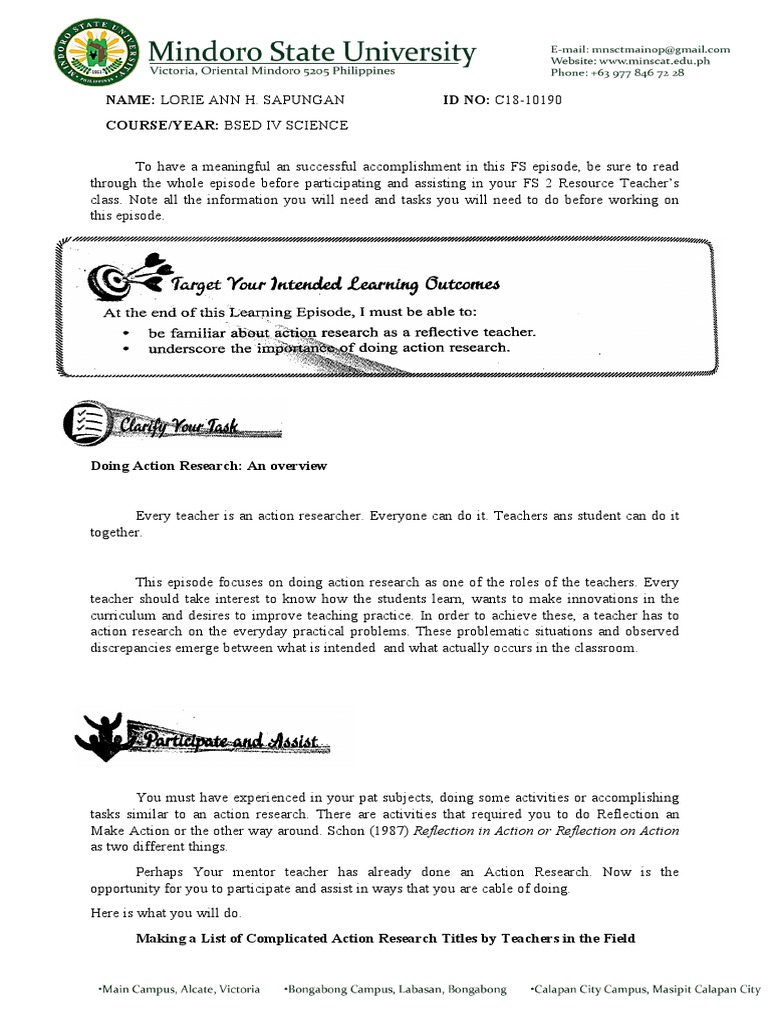 Fs2 - Episode 2 | PDF | Teachers | Mentorship