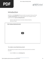 Word 2016: Create & Open Documents Guide | PDF | Microsoft Word ...