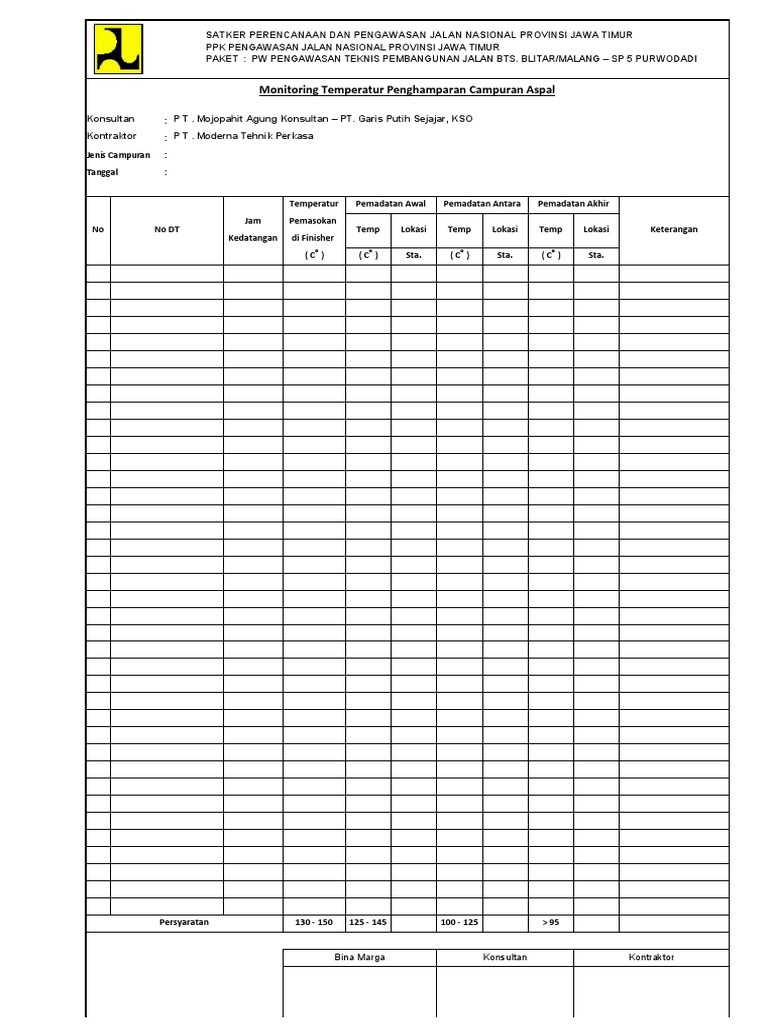 Form Monitoring Aspal-REv | PDF