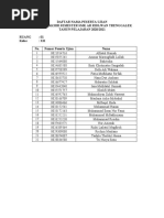 Denah Duduk Peserta Ujian Sekolah 2022-2023 | PDF