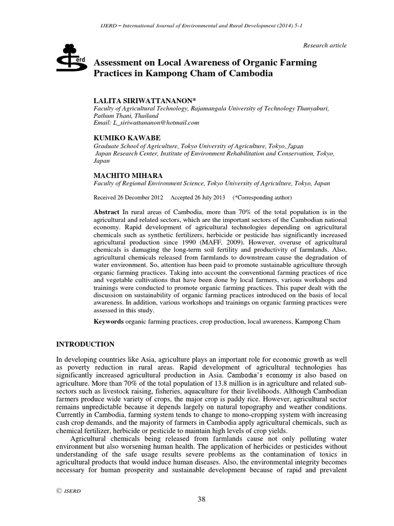 Assessment On Local Awareness of Organic Farming | PDF | Agriculture ...