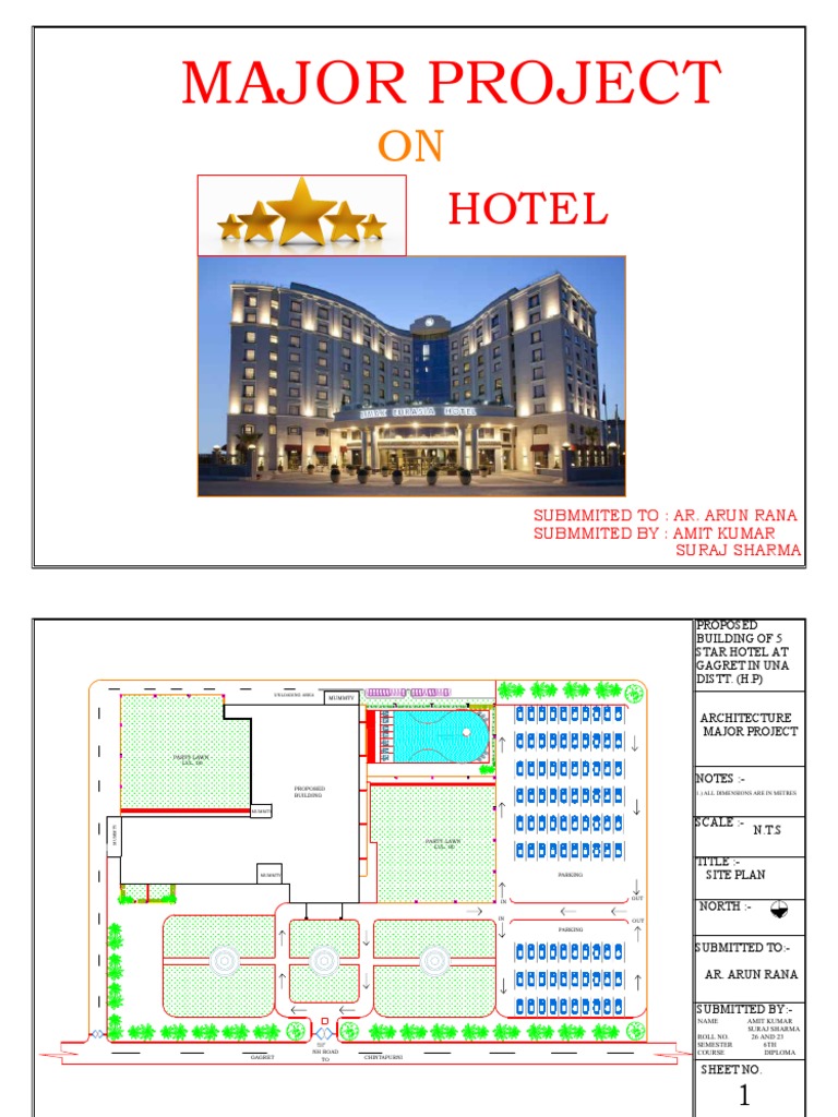 Proposed Site Plan and Project Details for a 5 Star Hotel in Gagret ...
