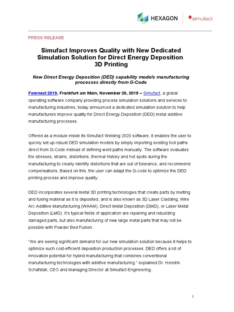 Simufact Improves Quality With New Dedicated Simulation Solution For ...