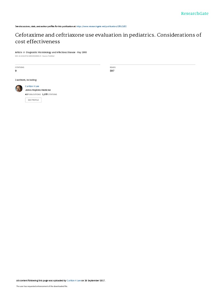 Ceftriax Cefotax Due-2 | PDF | Medical Specialties | Health Sciences