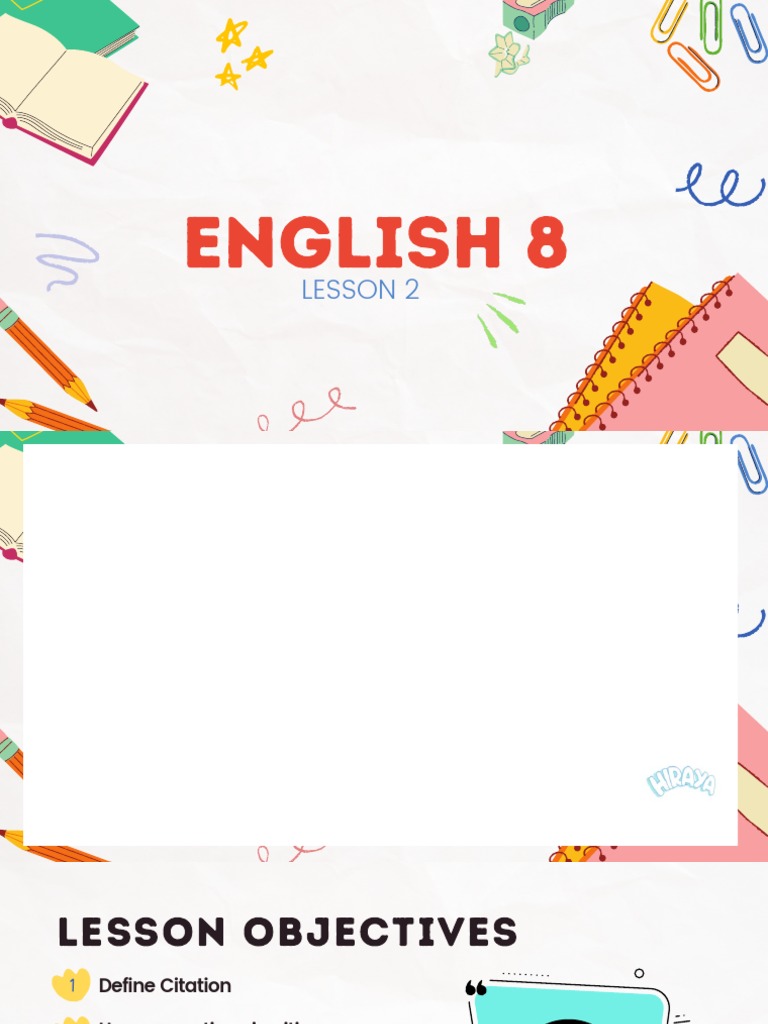 M2 Lesson 1 Part 1 Citation Mla Descargar Gratis Pdf Citation